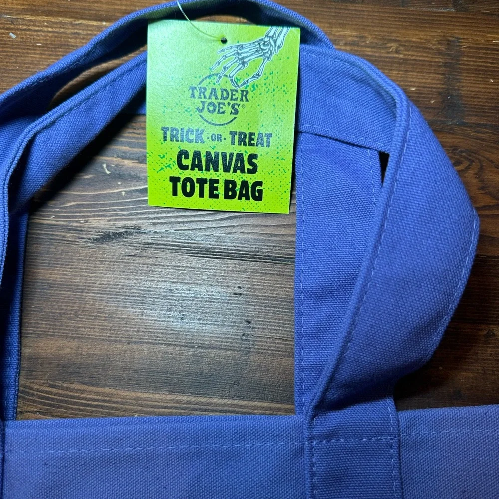 Bags | Trader Joes Mini Canvas Tote Bag Limited Edition New With Tags ...
